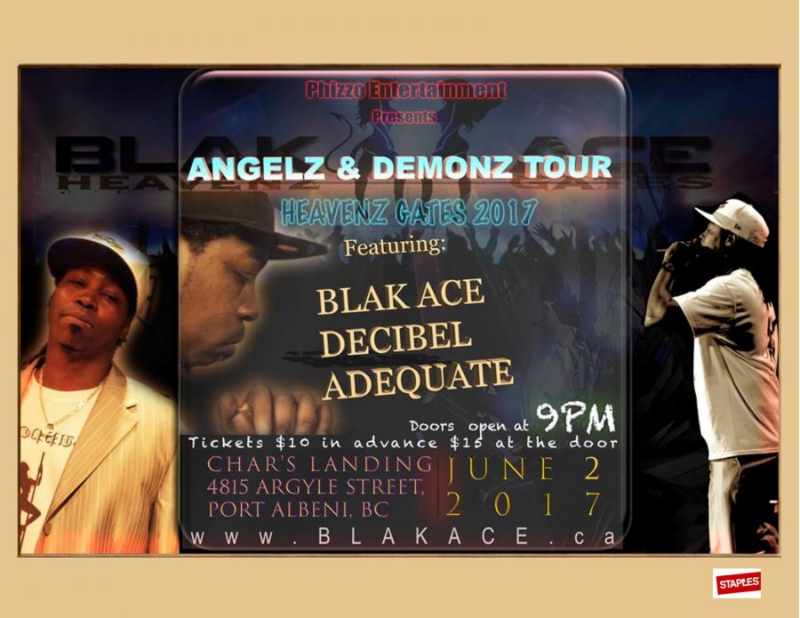 Rap & Hip Hop – Angelz & Demonz Tour - featuring Blak Ace + Decibel + Adequate | Alberni.ca